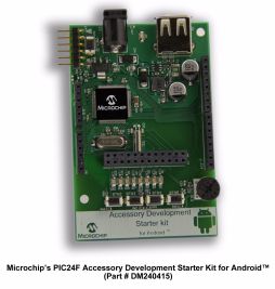 Android starter kit available for 16-bit PIC24 microcontroller ...
