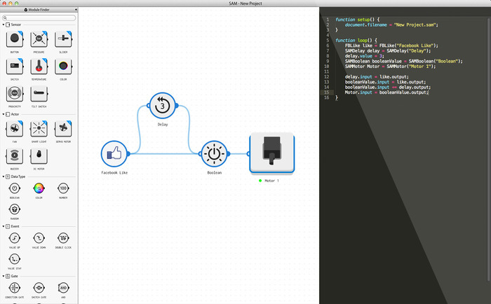 SAM has fun with Bluetooth plug-and-play electronics kit