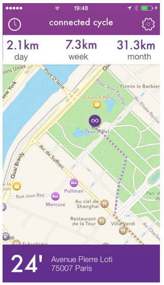 Connected Cycle pedal - anti-theft and pro-stats