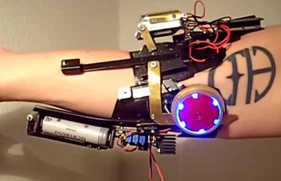 Firing an Iron Man Laser Gauntlet