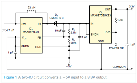 Power Circuit Diagram - Convert negative inputs to positive outputs ...