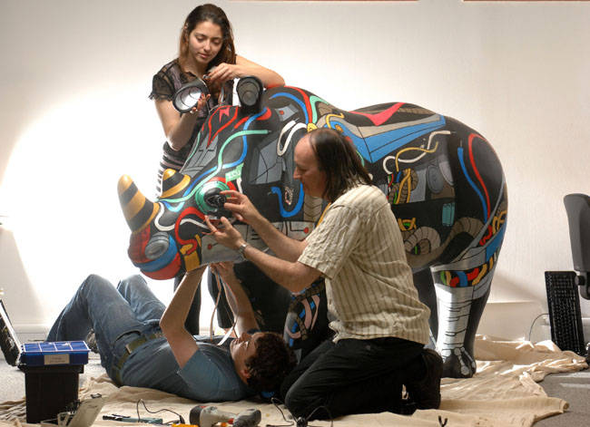 Five Raspberry Pis give Erica the Rhino a brain | Electronics Weekly