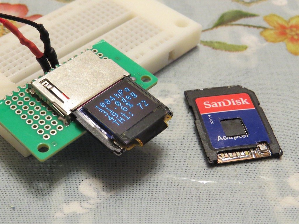Arm Based Arduino Board Squeezed Onto An Sd Card 