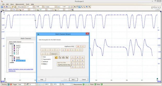More maths and serial decoding in Pico Tech's scope software ...