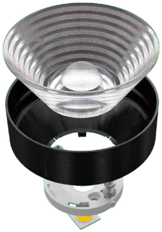 70mm optic gets 10° beam from 6mm led | Electronics Weekly