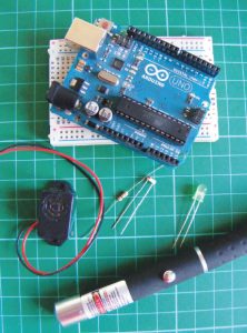 How to build a laser trip wire alarm with Arduino