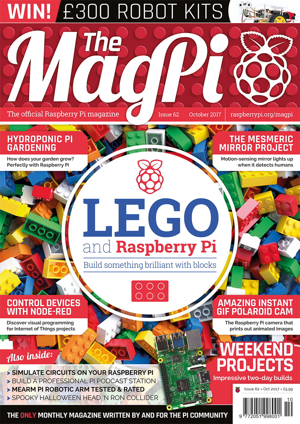 The Internet of Lego, powered by Raspberry Pi, Arduino and Node-RED