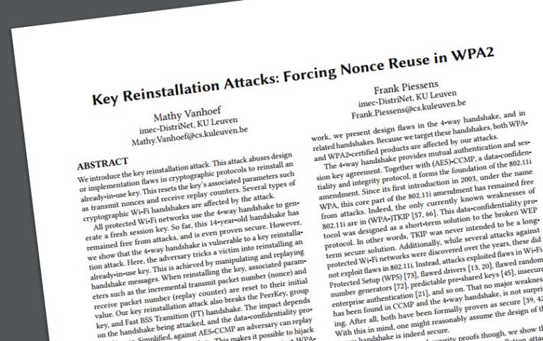 Researchers reveal so-called 'KRACK' vulnerability in WPA2 Wi-Fi ...