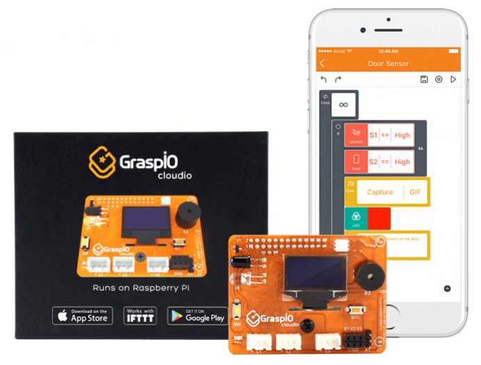 Raspberry Pi + Cloudio == IoT prototyping