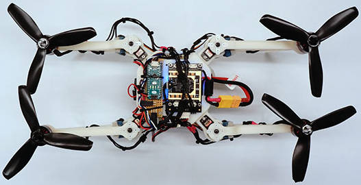 Folding drone flies through small holes | Electronics Weekly