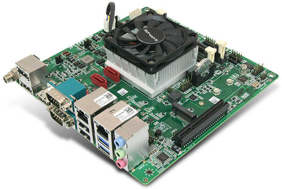 Small triple display embedded PC boards support AMD Ryzen embedded R ...