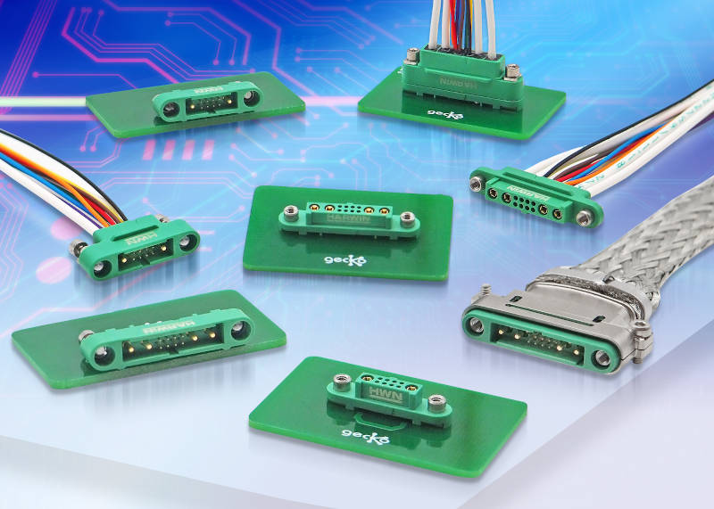 Harwin Gecko-MT connectors add two or four power contacts | Electronics ...