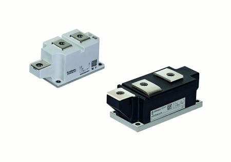 Infineon adds 50/60mm thyristor/diode modules | Electronics Weekly