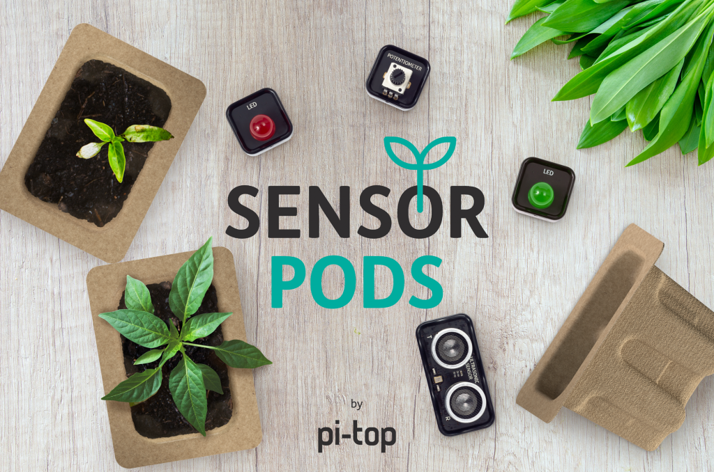 pi-top plants LEGO-compatible Sensor Pods for Earth Day