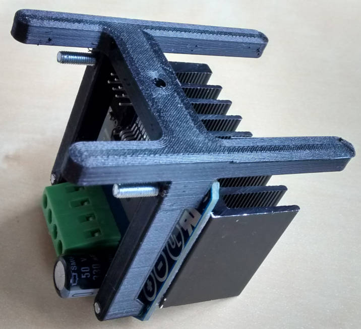 3d printed stand for neat 30A motor driver module | Electronics Weekly