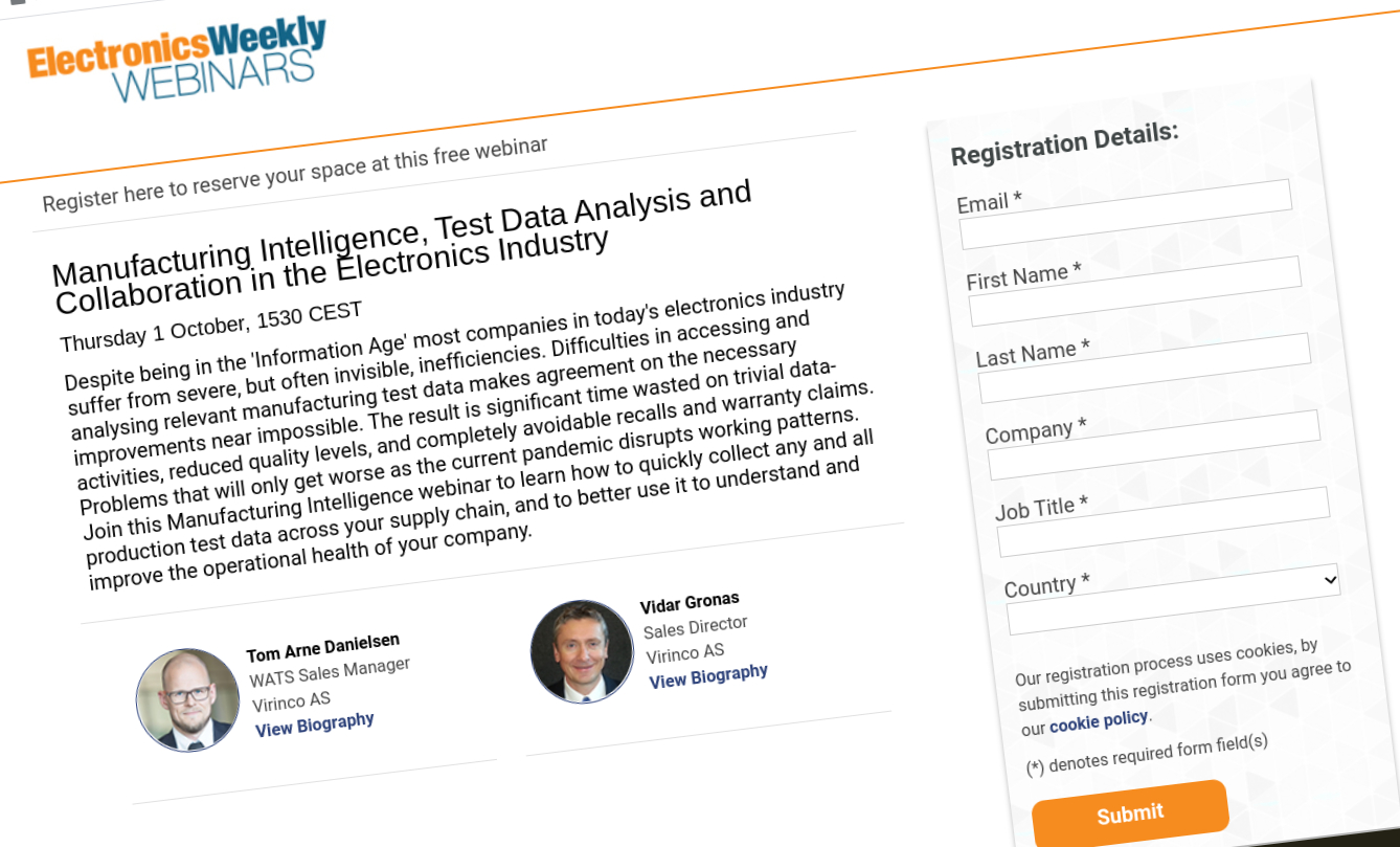 Webinar: Manufacturing Intelligence in the Electronics Industry ...