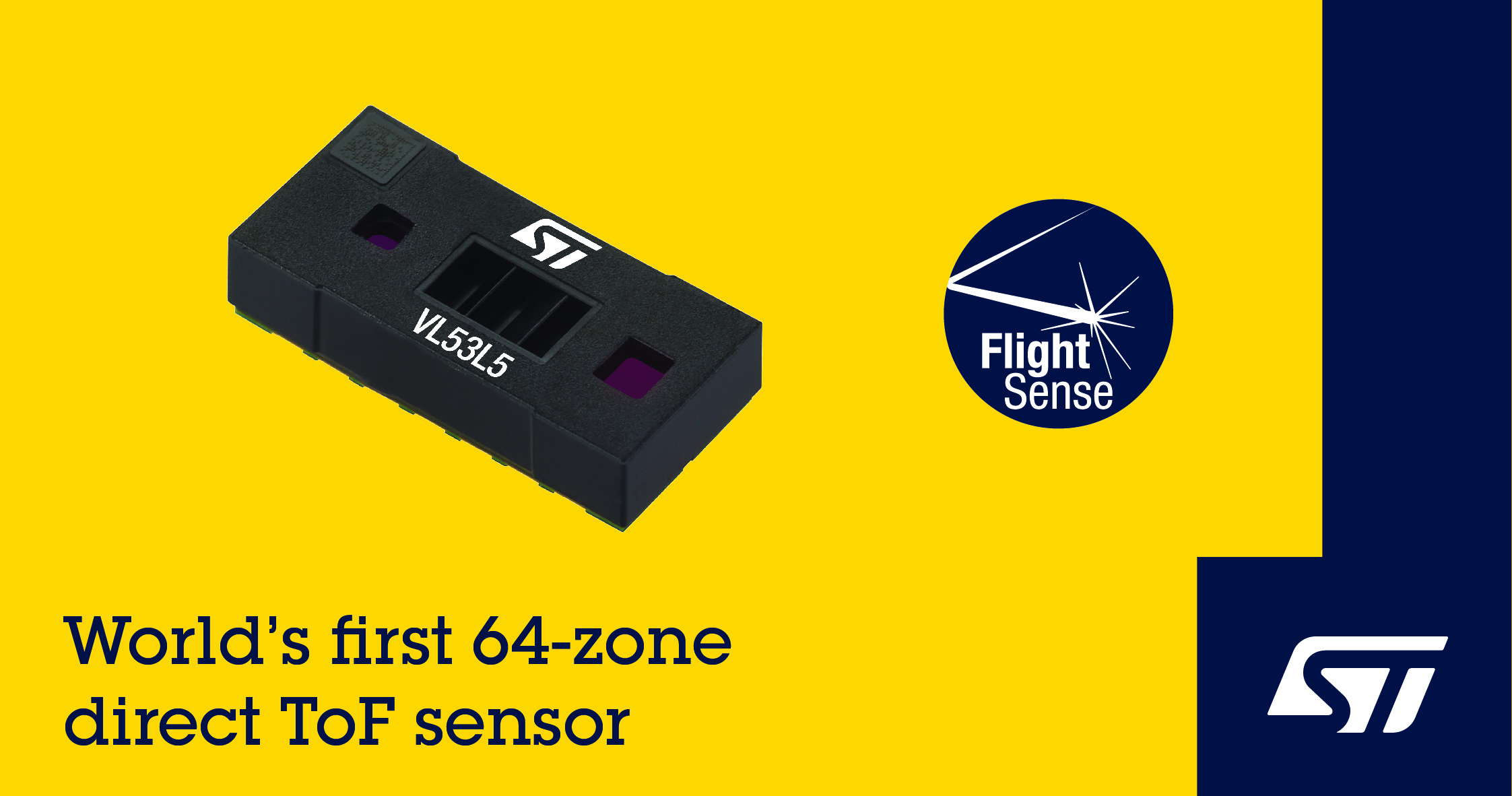 ST claims first 64-zone ToF sensor | Electronics Weekly