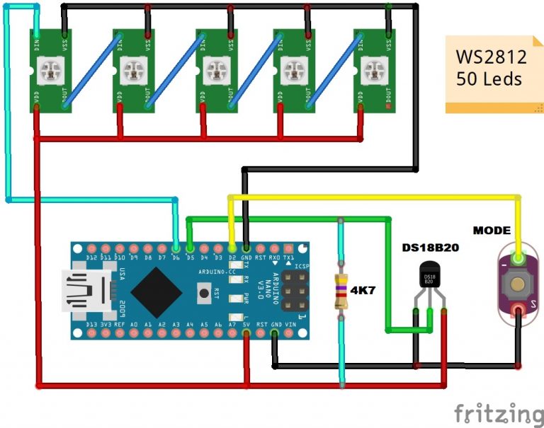 Arduino Nano thermometer takes room temperature