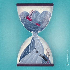 Quantum systems can evolve forward and backward in time simultaneously