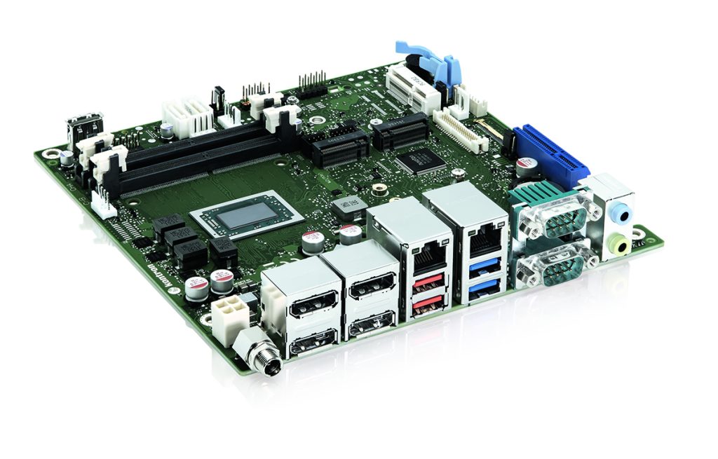 Embedded World: Kontron’s D3723-R mini-ITX board runs AMD Ryzen R2000 Zen+ | Electronics Weekly