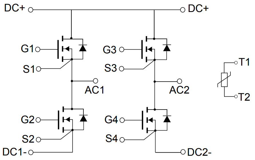 1,200V SiC T-switch for three-level converters, and a bridge too ...