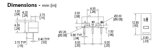 3A 250Vac 'ultra sub miniature micro' switches | Electronics Weekly