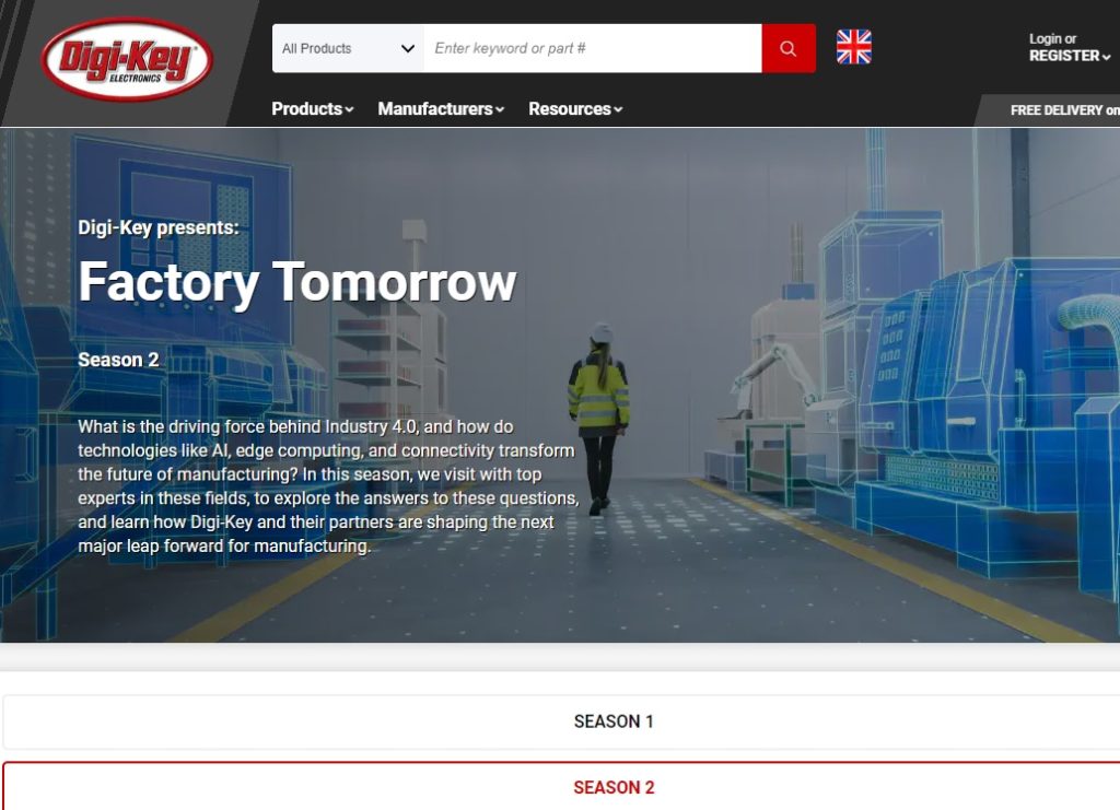 Digi-Key debuts Factory Tomorrow Season 2 video series | Electronics Weekly