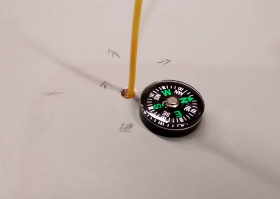 Demonstrating magnetic field around a wire - what I would do next time ...