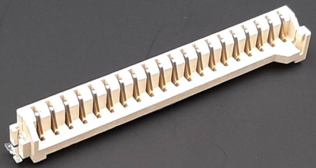 Surface-mount connectors hold castellated modules | Electronics Weekly