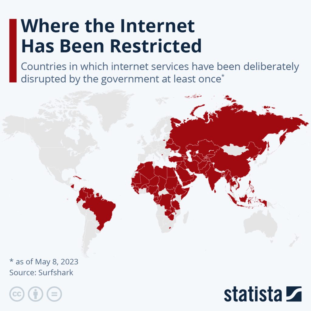 Governments Which Restrict Internet Access | Electronics Weekly