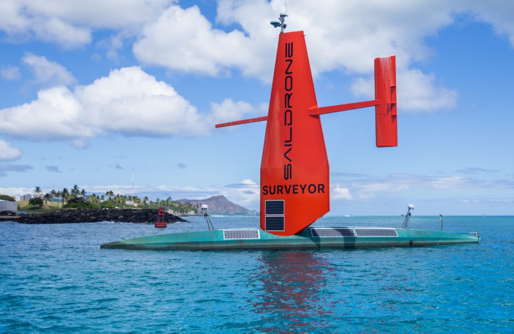 Wind and solar-powered sailing drones process data at the edge ...