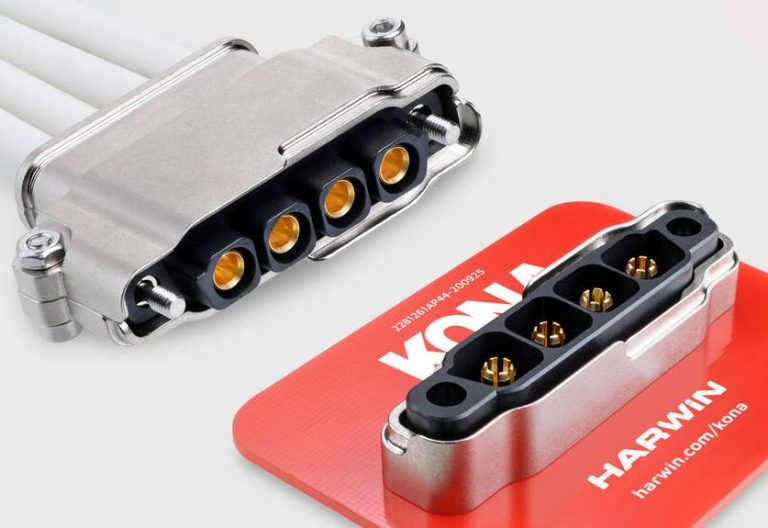 EMI back-shells for Harwin mini power connector | Electronics Weekly