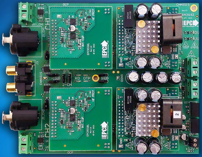 700W/channel Class-D audio amp design with GaN output | Electronics Weekly