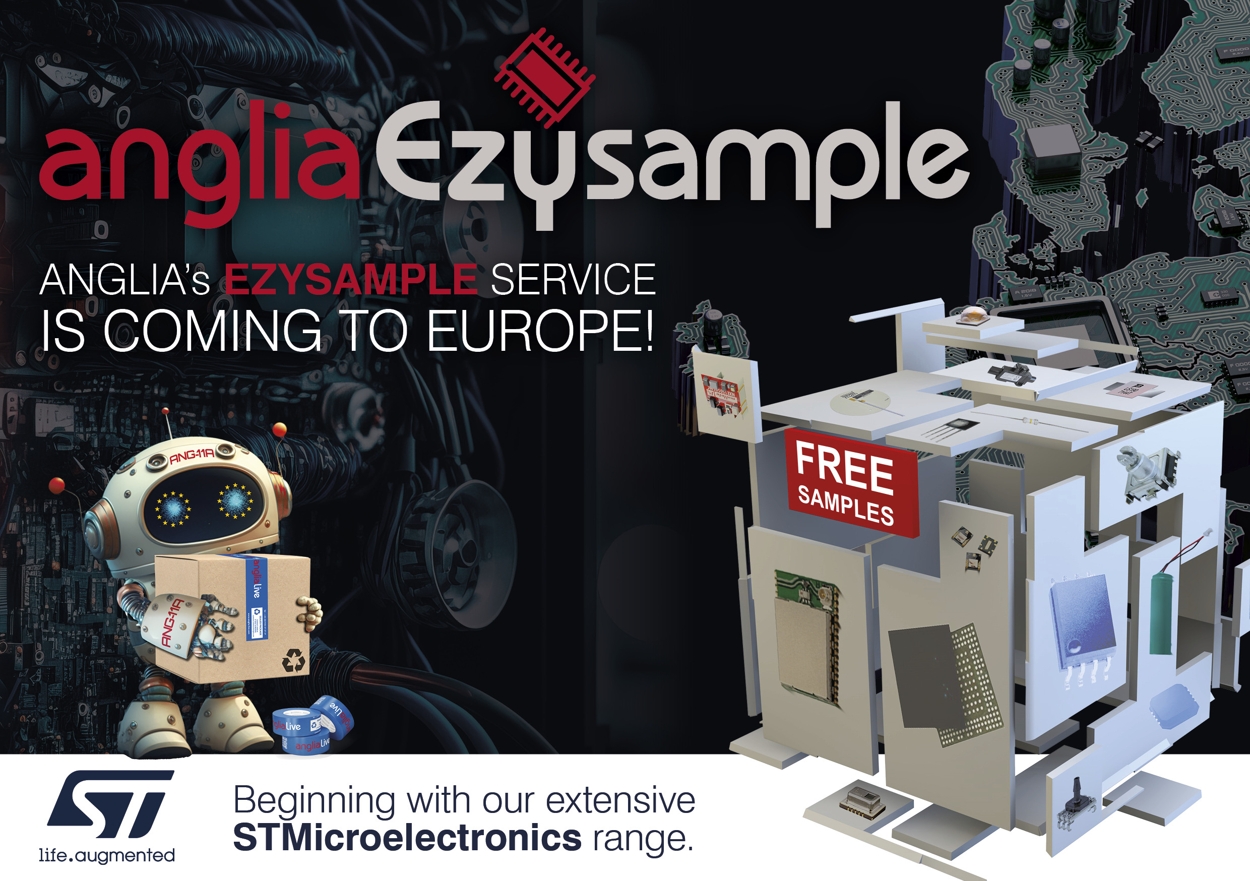 Anglia offering free samples of every new ST part | Electronics Weekly