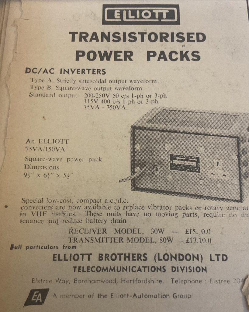 Transistorised Power Packs From Elliott Bros | Electronics Weekly