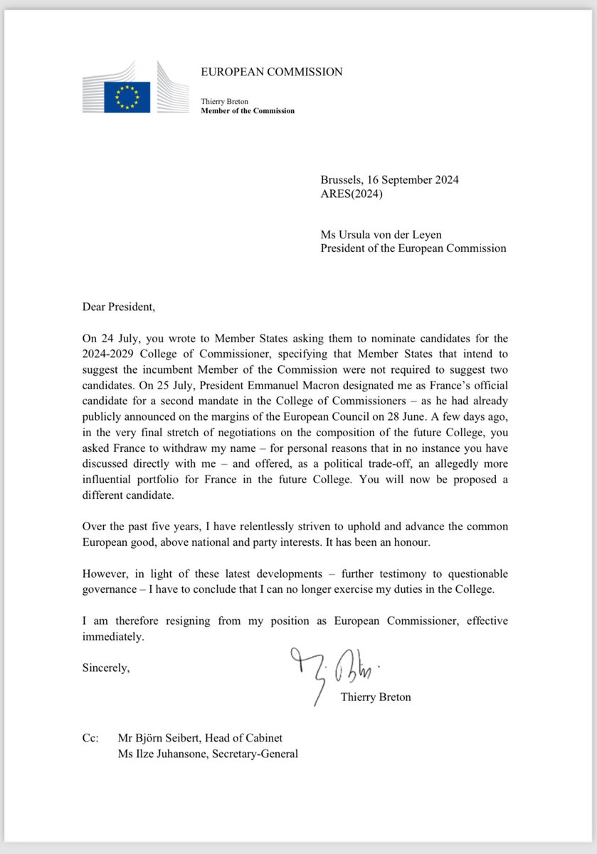 Breton goes in spat with VdL | Electronics Weekly