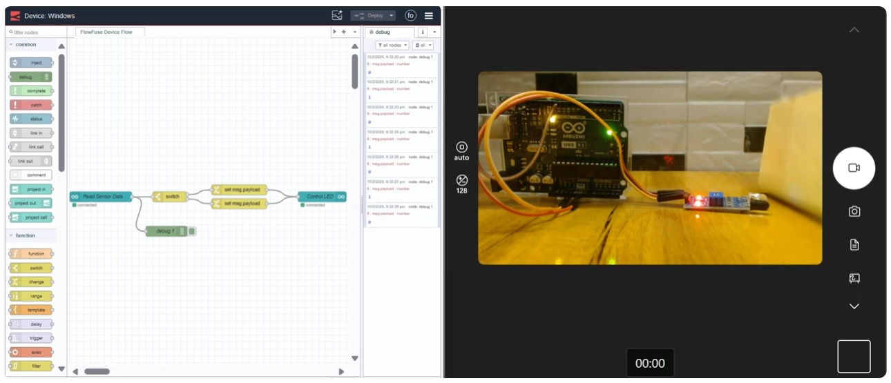 Node-RED Control to interact with Arduino Node-RED Control to interact with Arduino