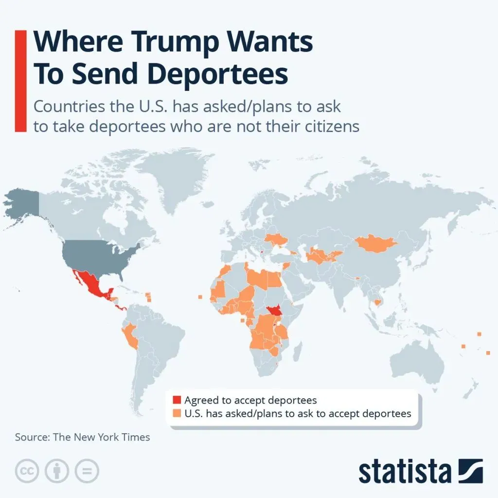 Where The US Wants To Send Deportees | Electronics Weekly