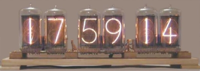 A Nixie tube clock